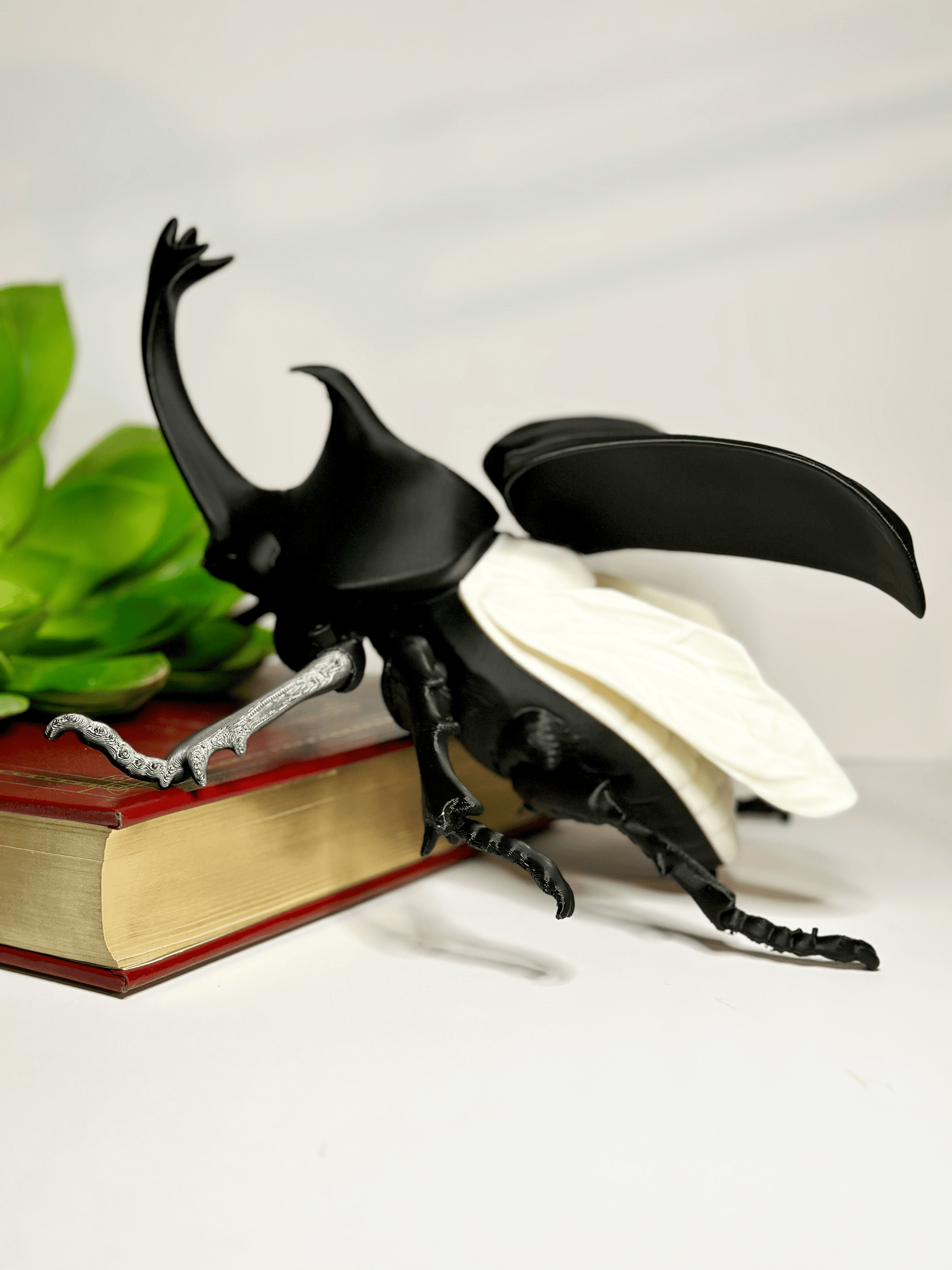 Rhino Beetle Accent Lamp: 3D Printed Insect-Inspired Night Light – Faux ...