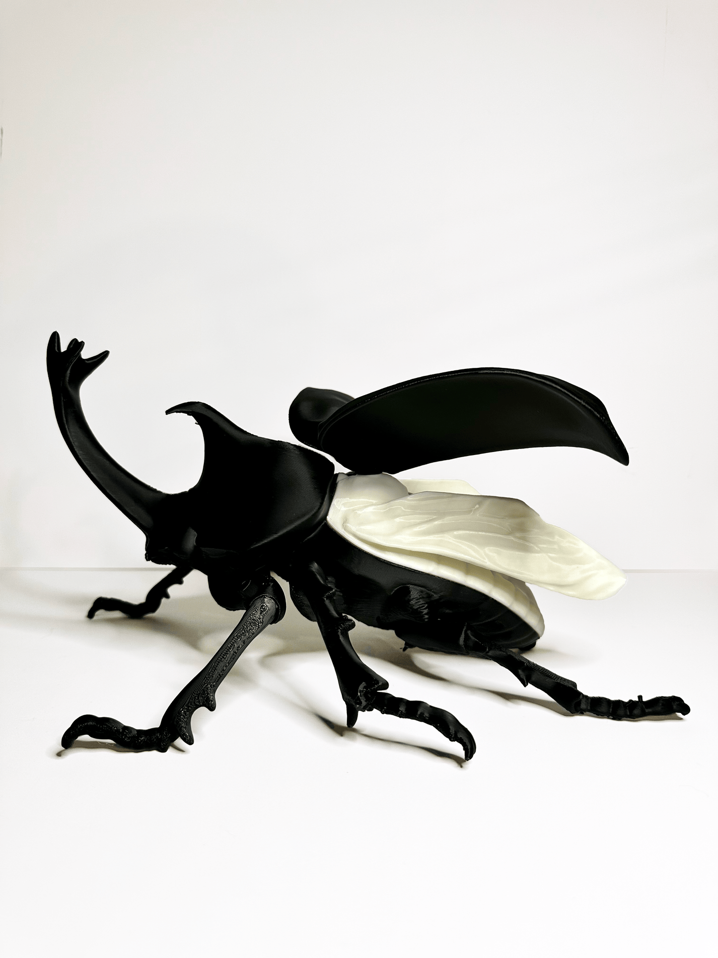 Rhino Beetle Accent Lamp: 3D Printed Insect-Inspired Night Light – Faux ...