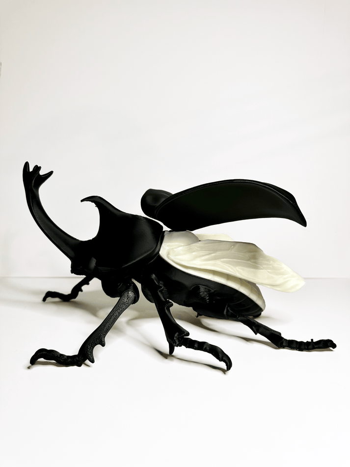 Rhino Beetle Accent Lamp: 3D Printed Insect-Inspired Night Light – Faux ...