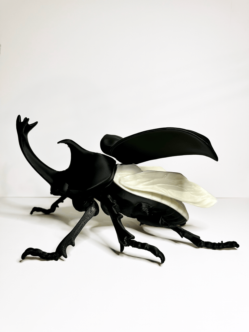 Rhino Beetle Accent Lamp: 3D Printed Insect-Inspired Night Light – Faux ...